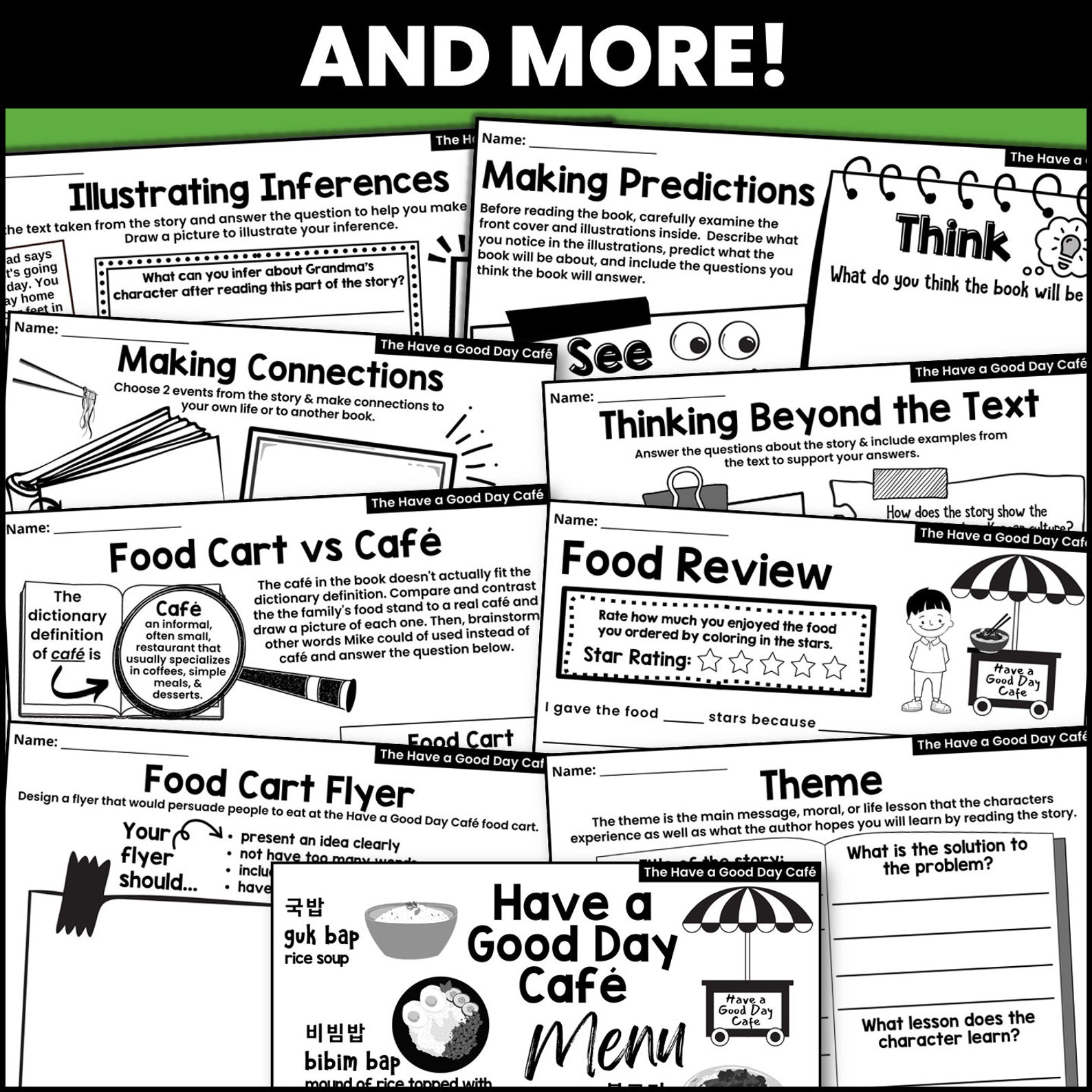 The Have a Good Day Café Interactive Read-aloud Activities and Book ...