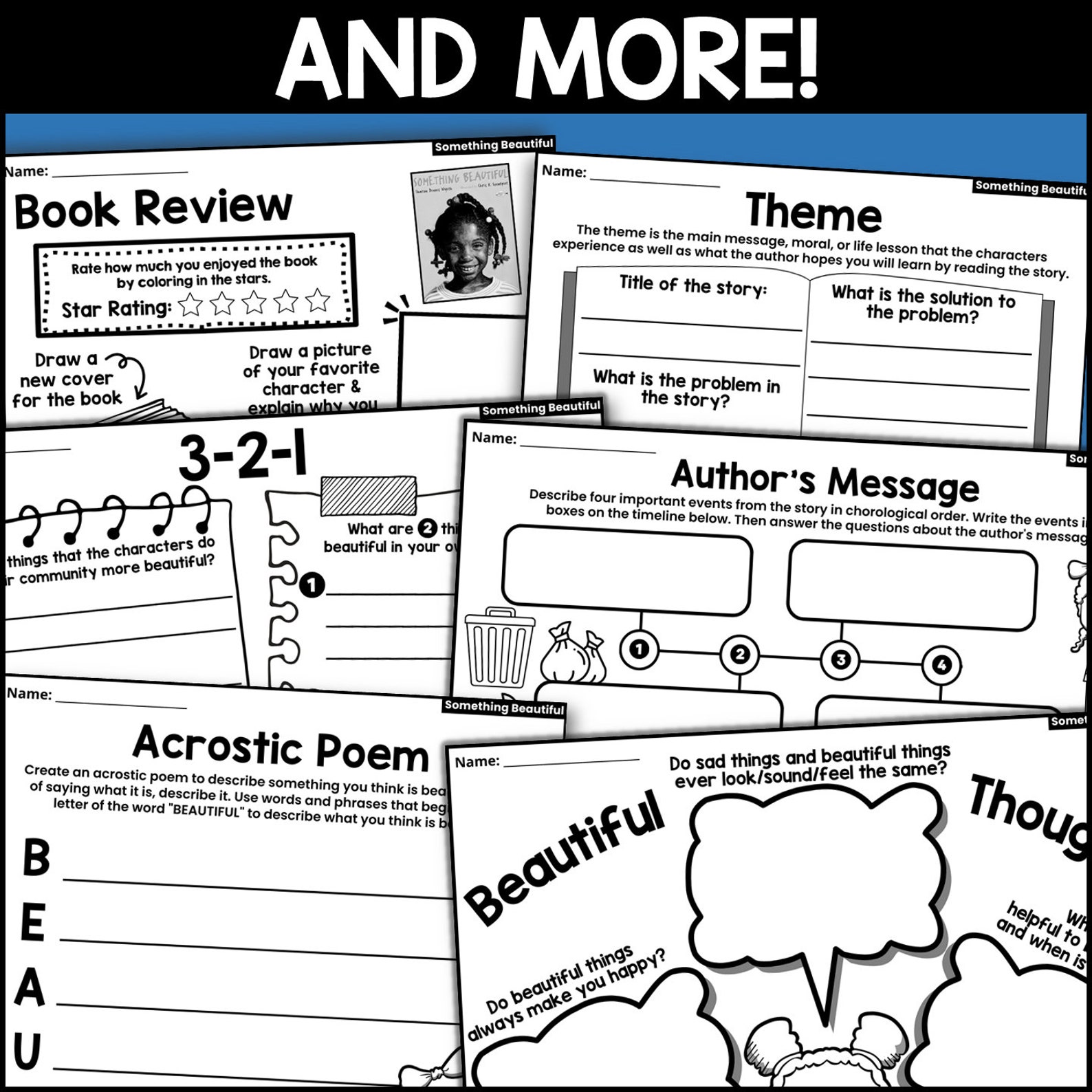 Something Beautiful Activities | Read-aloud Book Companion (PDF) - Etsy