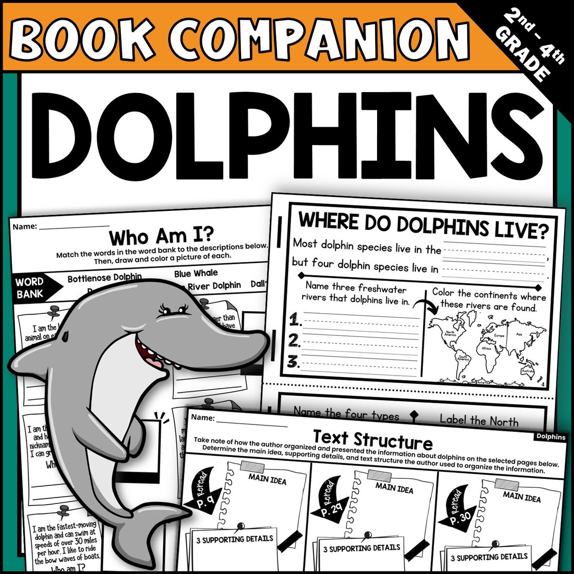 Dolphins by Seymour Simon Interactive Read-aloud Book Companion ...