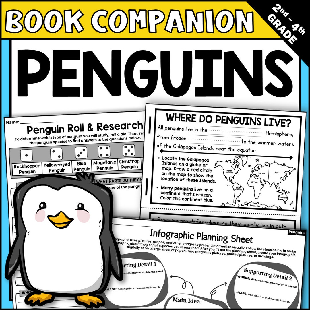 Penguins by Seymour Simon Interactive Read-aloud Book Companion ...