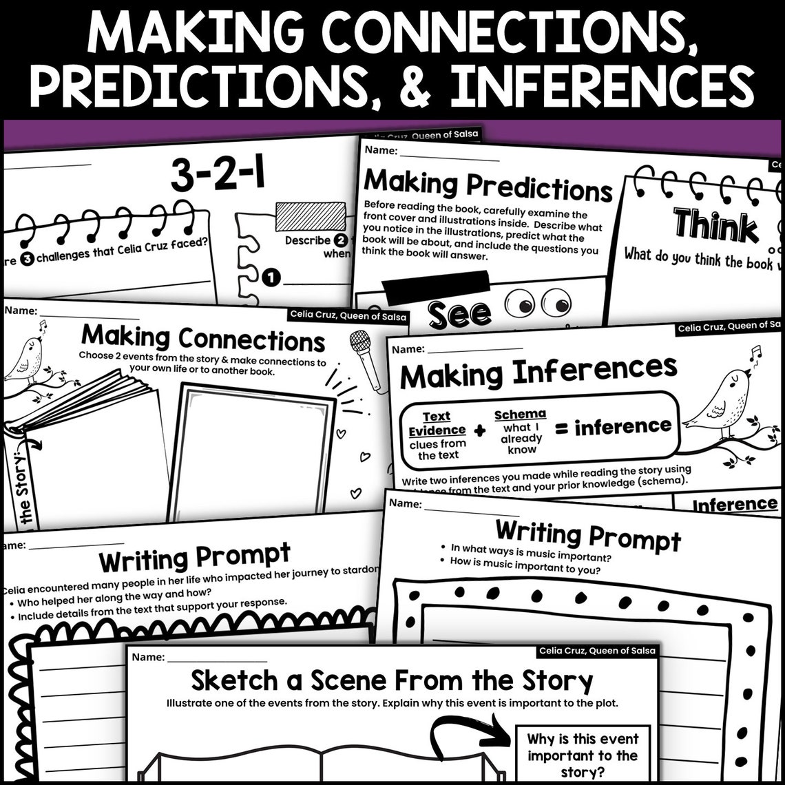 Celia Cruz, the Queen of Salsa Read-aloud Book Companion Activities - Etsy