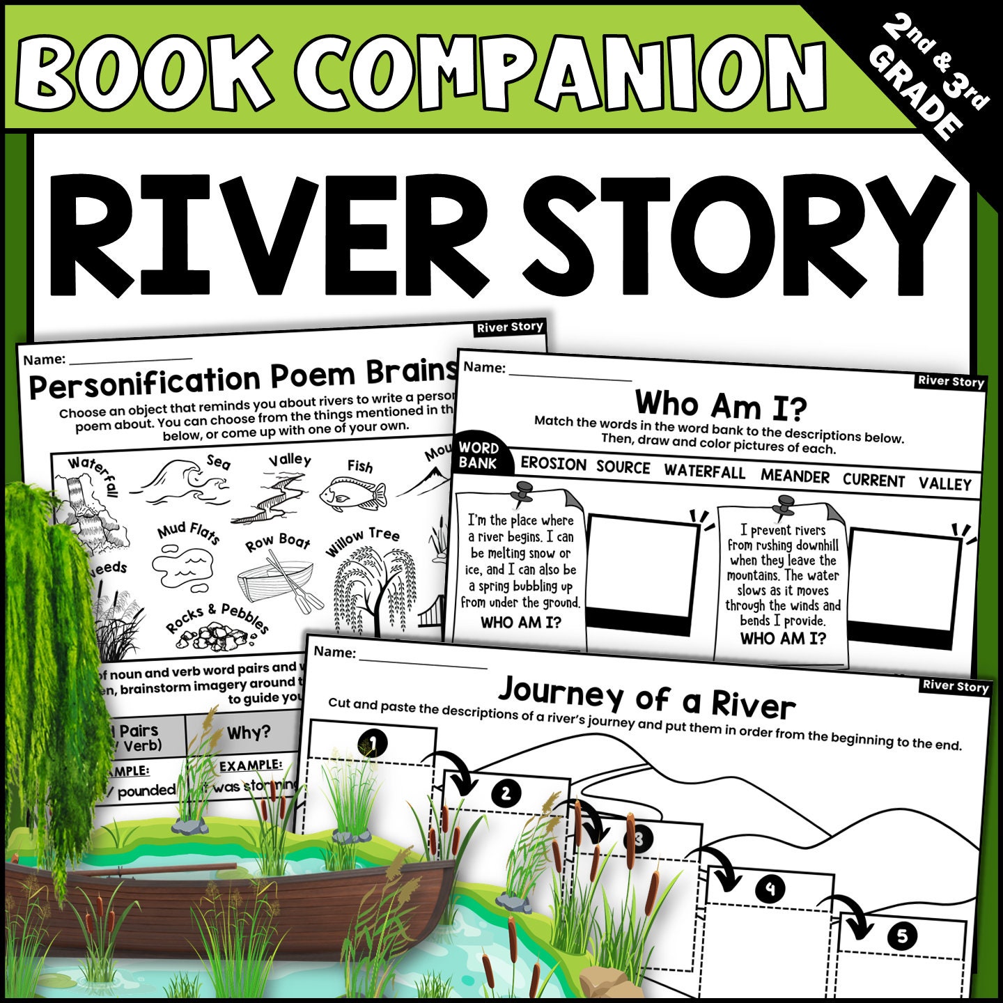 River Story Interactive Read-aloud and Book Companion Activities - Etsy