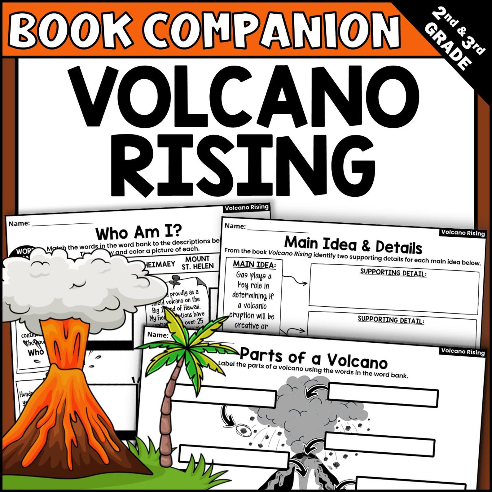 Volcano Rising Interactive Read-aloud Activities and Book Companion - Etsy