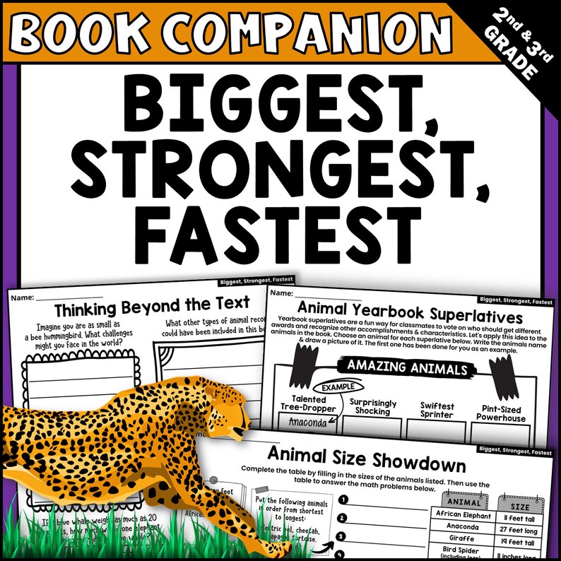 Biggest, Strongest, Fastest by Steve Jenkins Interactive Read-aloud ...