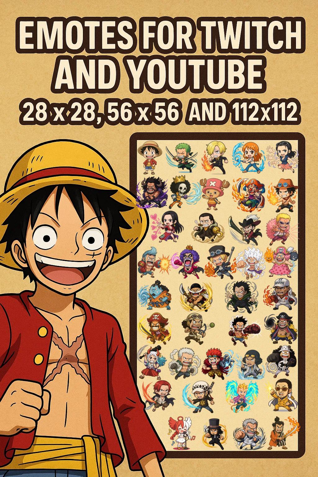 40 One Piece Emotes - Etsy