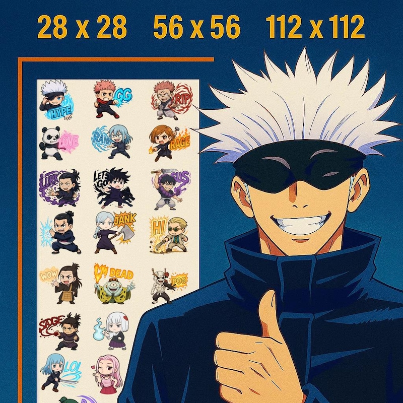 Jujutsu Kaisen Emotes - Etsy