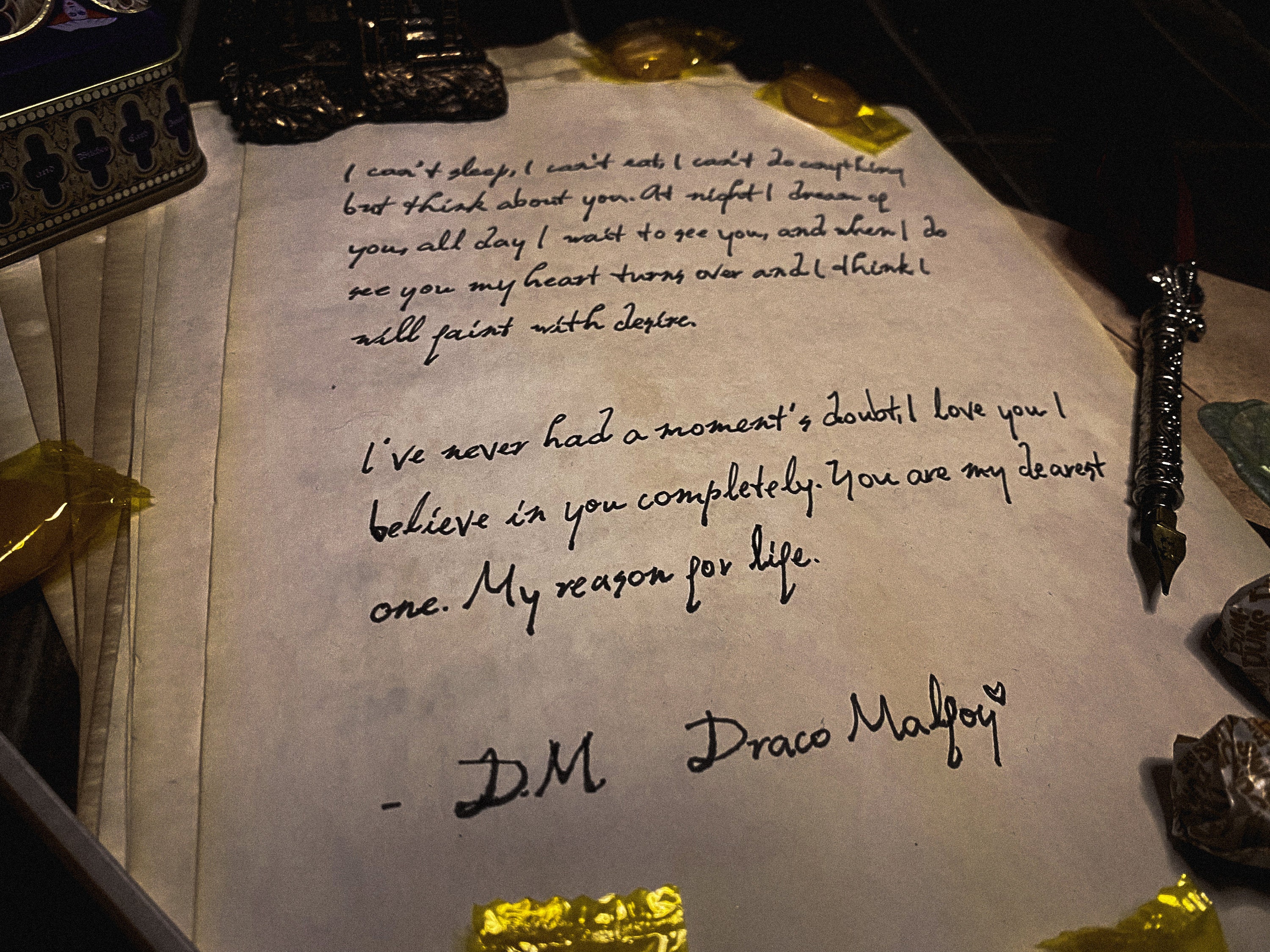 Draco Malfoy Personalized Character Letter - Etsy