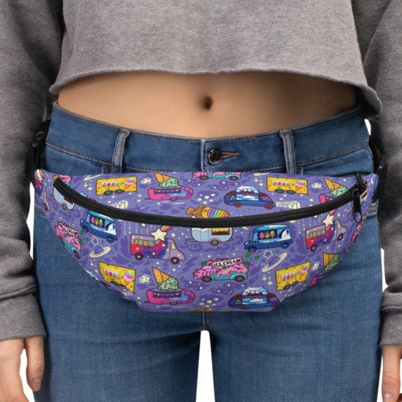 Ice Cream Truck Cartoon Fanny Pack - Etsy