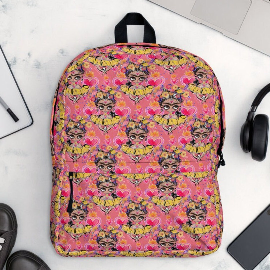 Frida Kahlo Mexican Artist Cartoon Colorful Backpack - Etsy