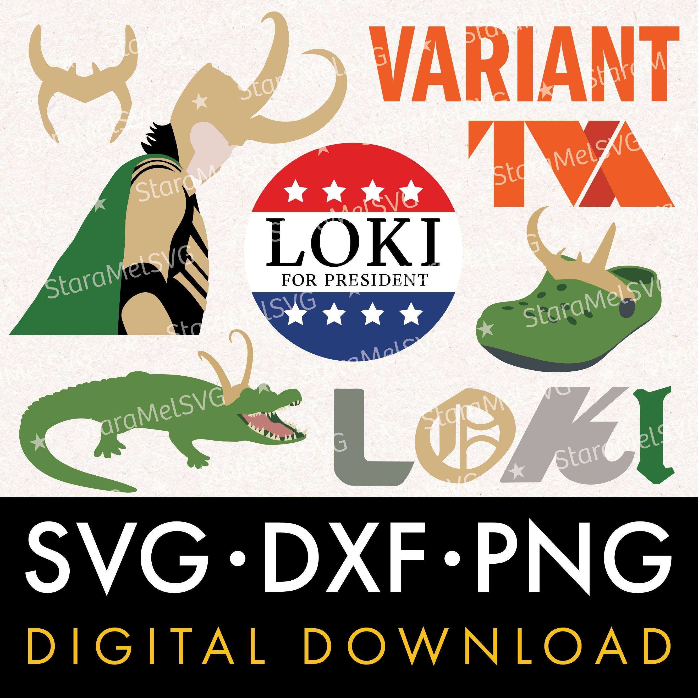 Loki SVG Bundle TVA Logo Graphic Marvel Villain Clipart Variants Cricut ...