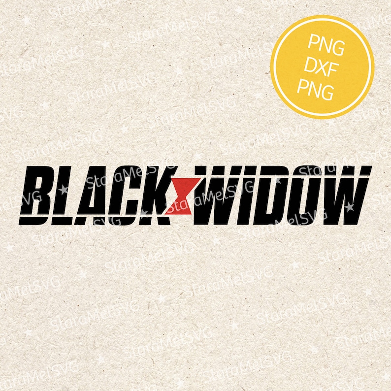 Black Widow Logo SVG Marvel Superhero Clipart Avengers Assemble PNG ...