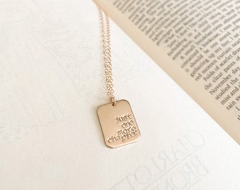 Book Lover Necklace | Etsy