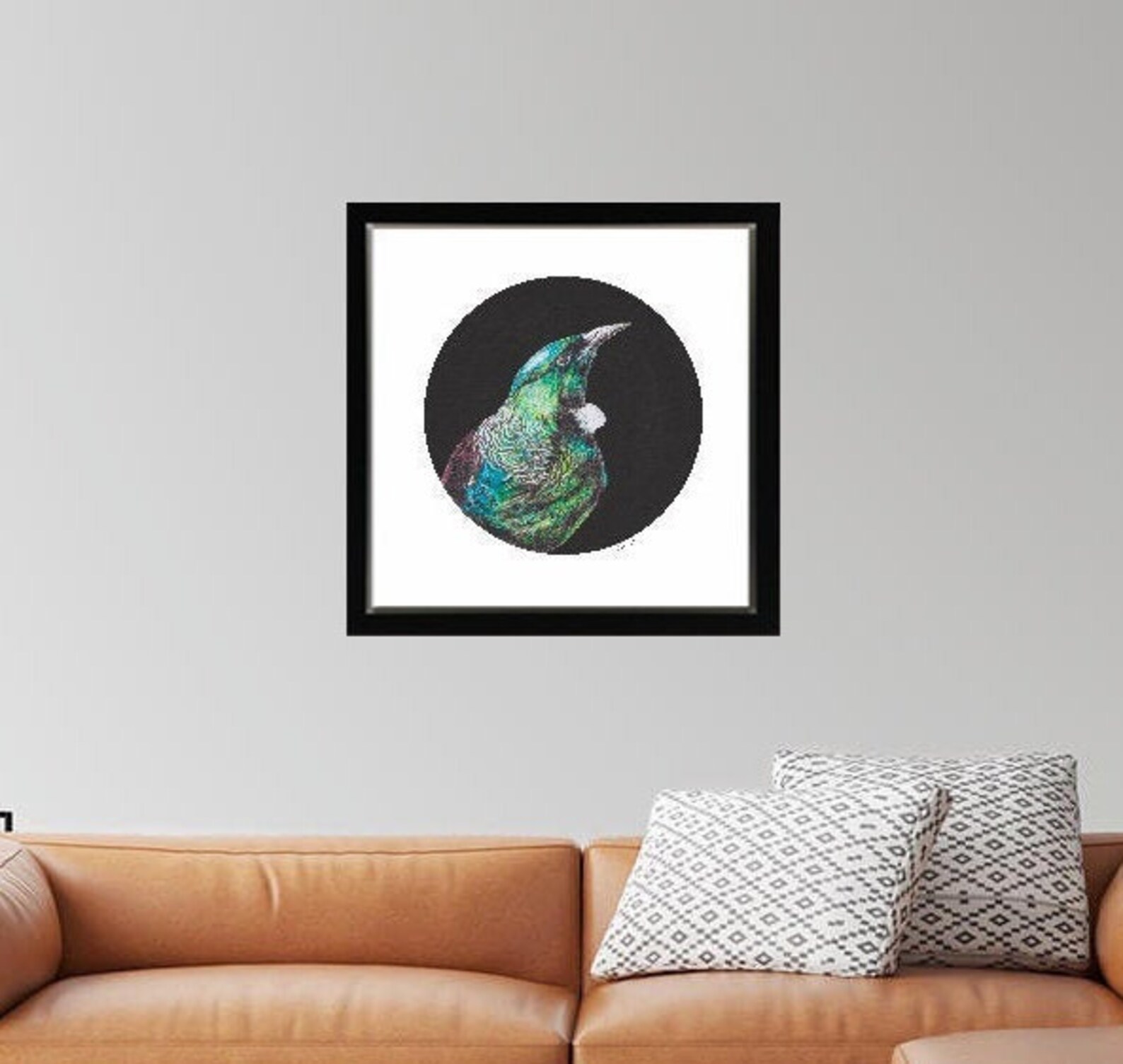 Tui Bird NZ Art 30cm x 30cm Watercolour Print. Tui Fine | Etsy