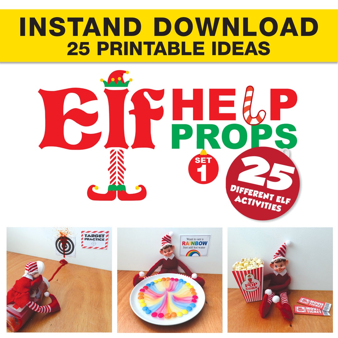 25 Christmas Elf Ideas DOWNLOAD & PRINT - Etsy