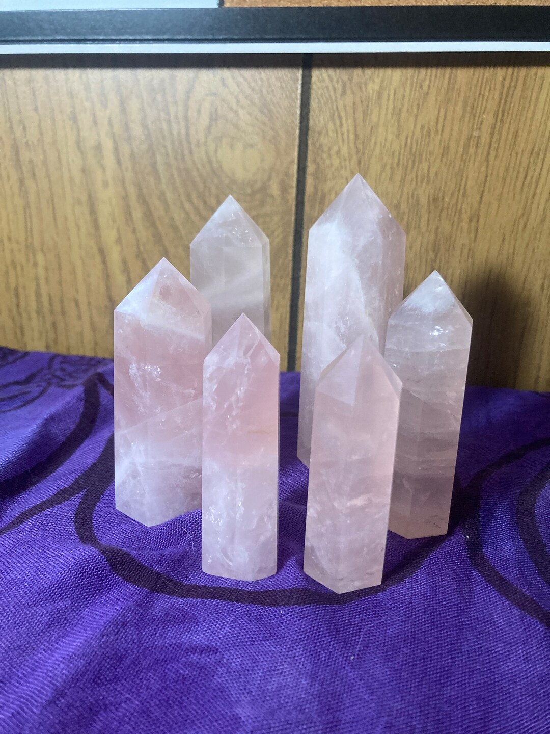 Rose Quarts Towers - Etsy