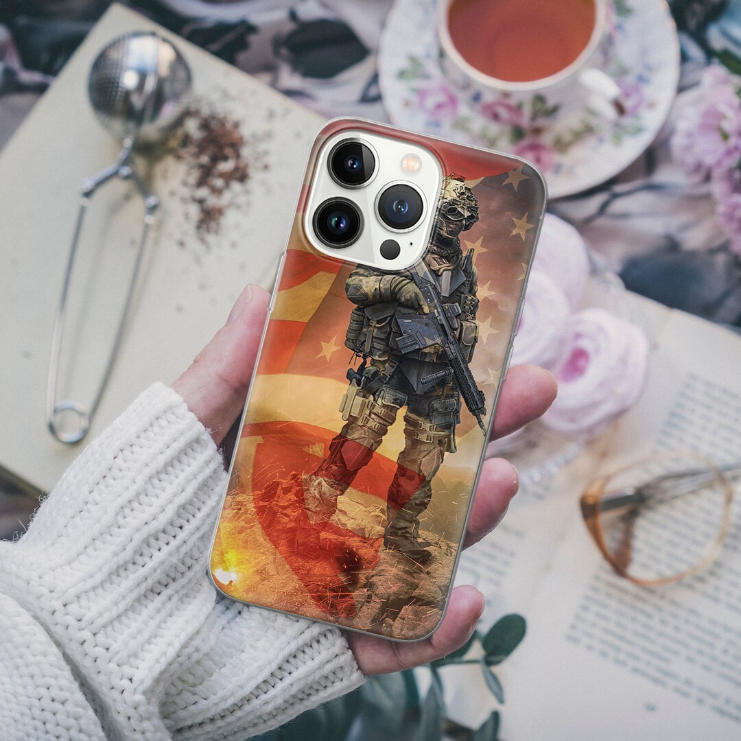 US Military Phone Case Patriotic USA Army Cover Fit for iPhone 14 Pro ...