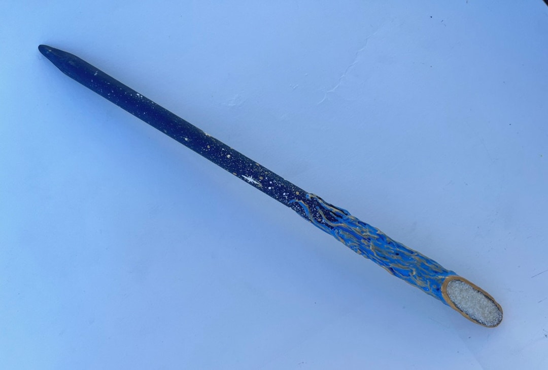 Starry, Ravenclaw Inspired Harry Potter Wand - Etsy