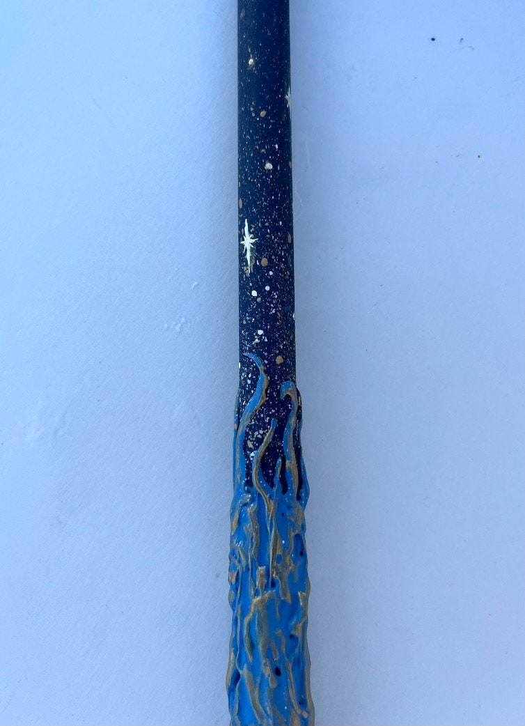 Starry, Ravenclaw Inspired Harry Potter Wand - Etsy