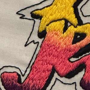 Nostalgic 80s Cartoon Jem & the Holograms Logo Hand-embroidery Hoop Art ...