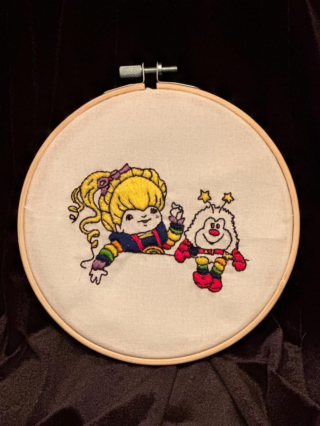 Nostalgic 80s Cartoon Hand Embroidery Hoop Art - Etsy