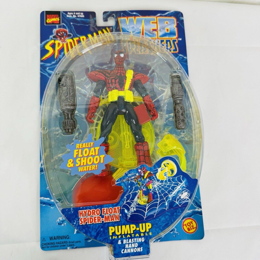 Toy Biz Spider-man Web Splashers Hydro-float Figure W/ Pump Inflatable ...