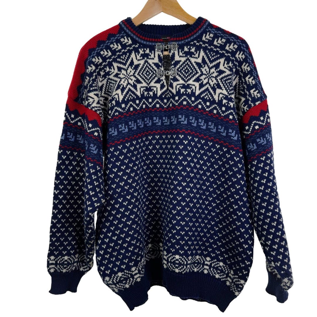 Vintage Norwegian Norwool Pure Wool 80s Womens Sweater Size L - Etsy