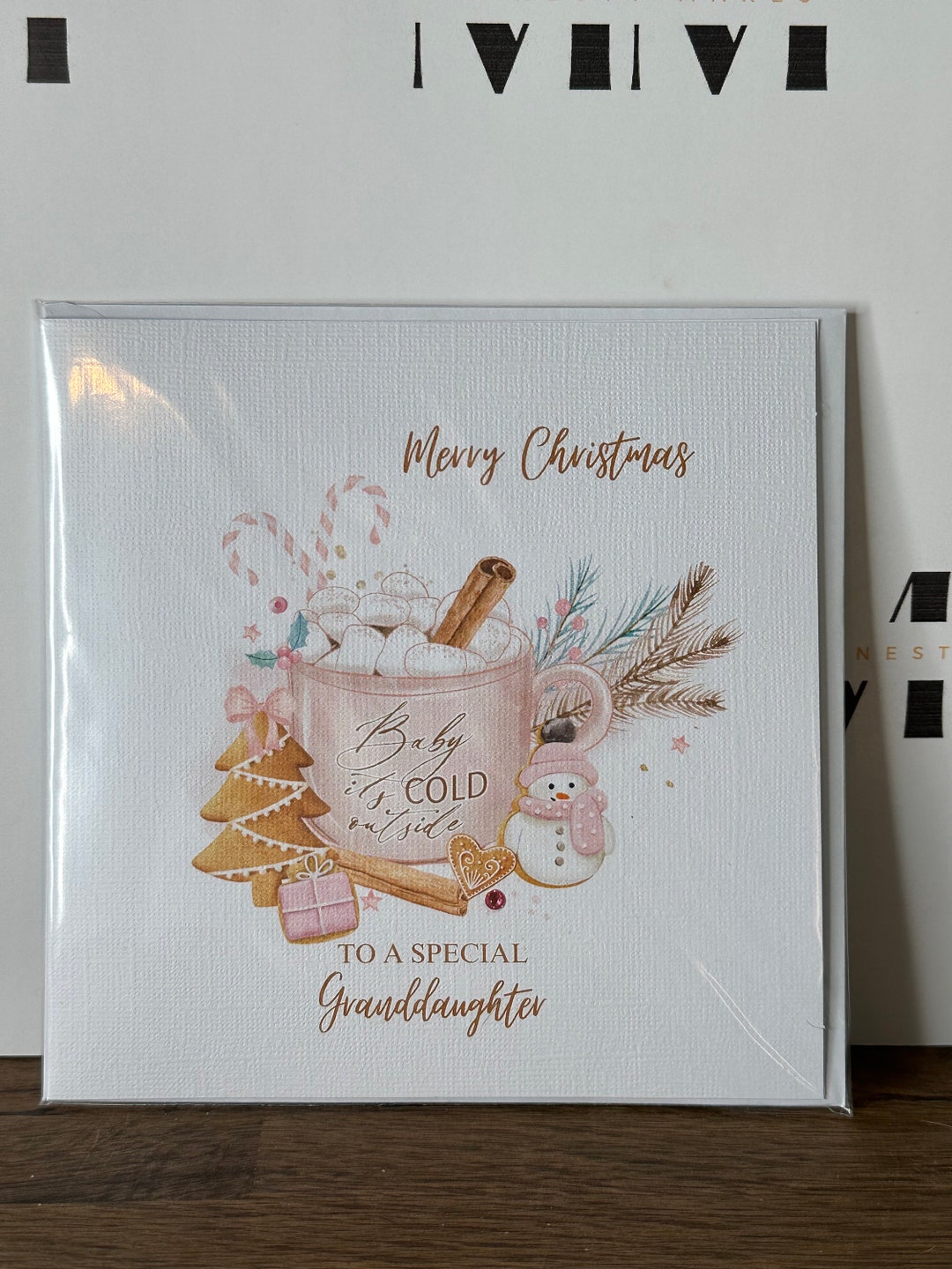Hot Chocolate Themed Christmas Card - Etsy