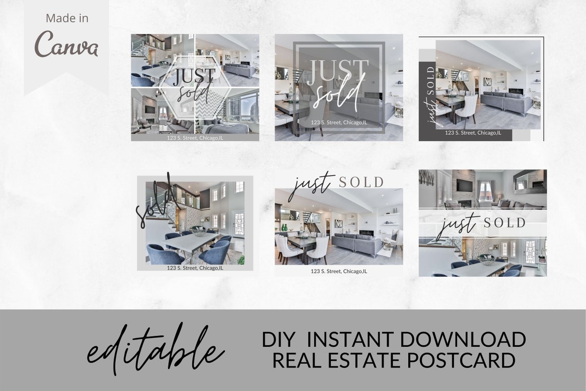 Editable Facebook Posts for Real Estate Agents, Just Sold Posts, Real ...