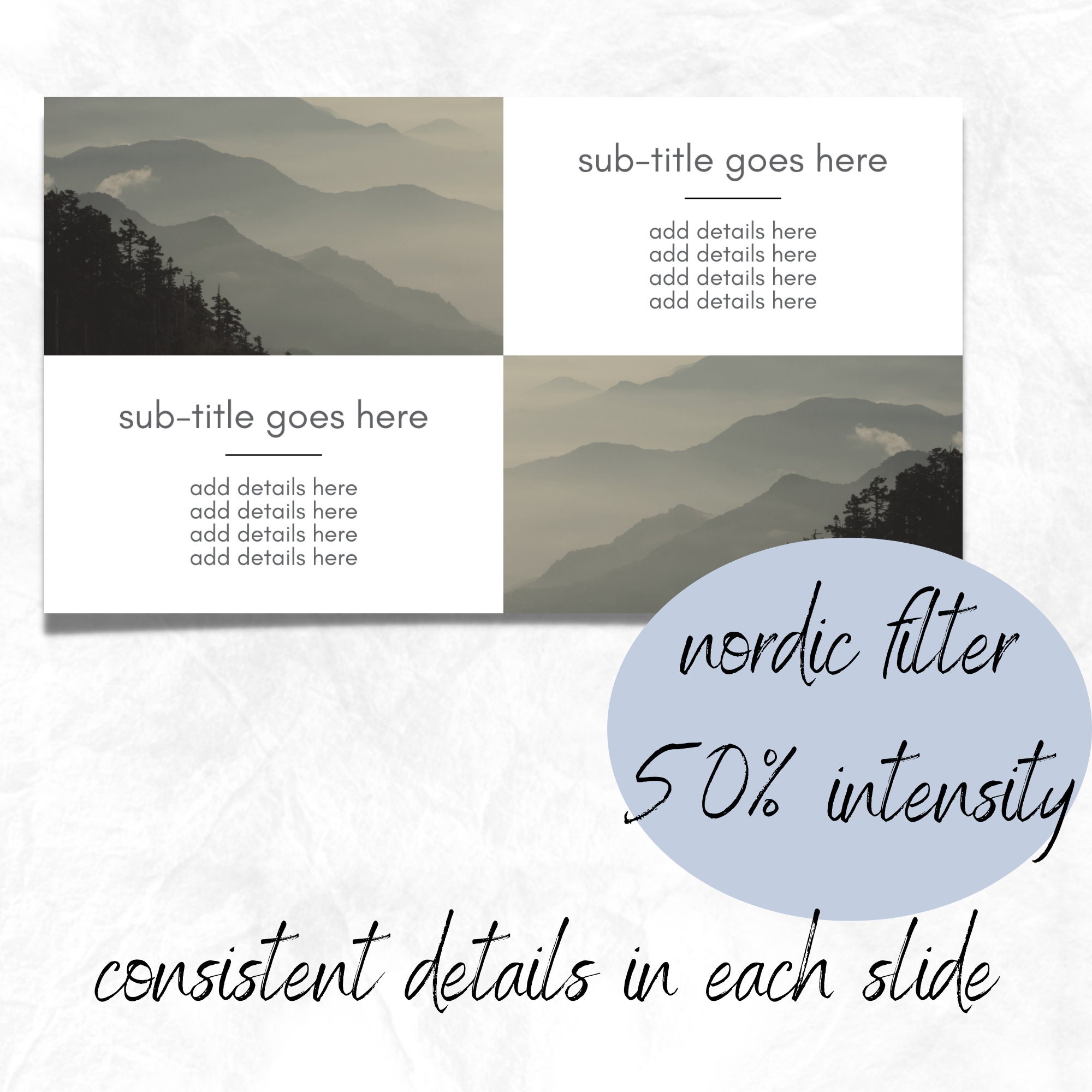 Modern Mountain Canva Presentation Template - Etsy