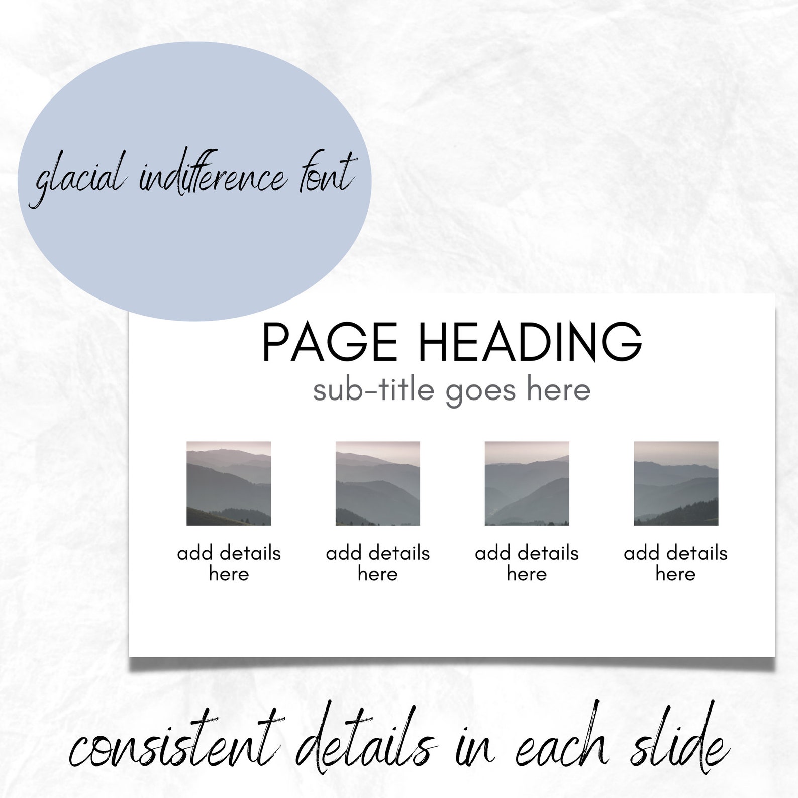 Modern Mountain Canva Presentation Template - Etsy