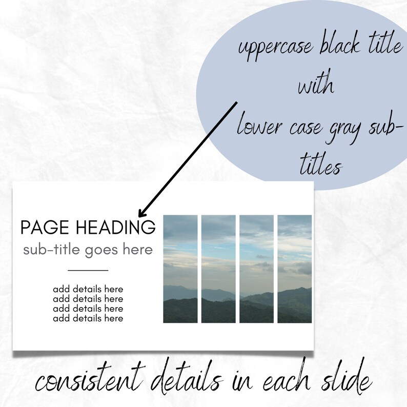 Modern Mountain Canva Presentation Template - Etsy