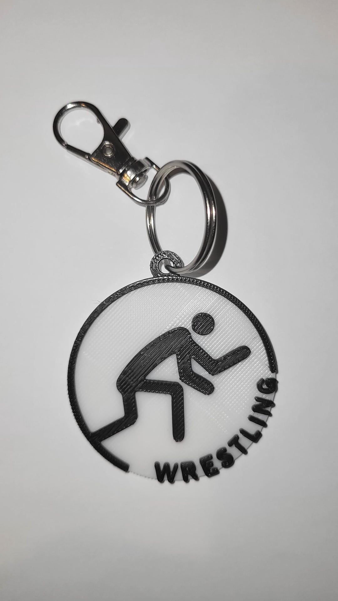 Custom 3D Printed Keychain-wrestling Keychain-wrestling Team Gifts-team ...