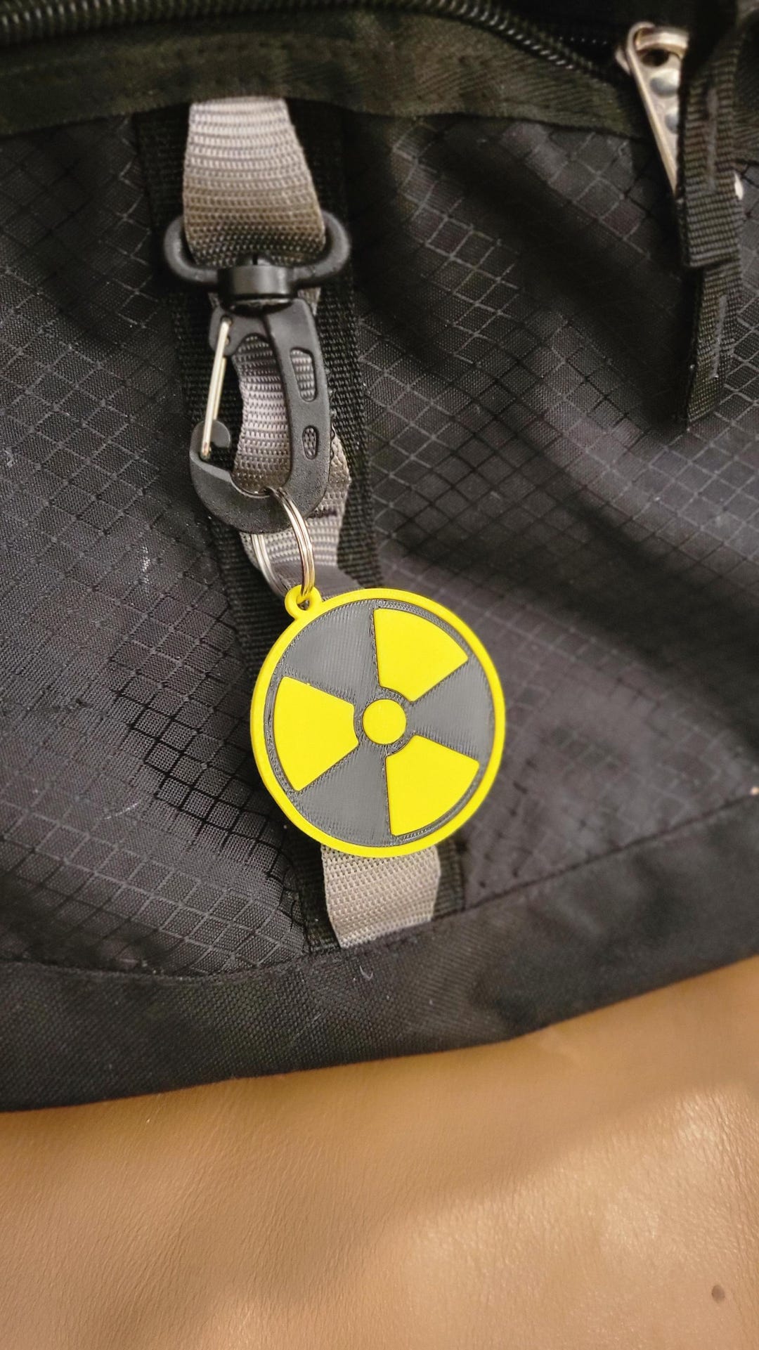 Radiation Keychain, Gamma Radiation, Danger Sign, Nuclear, Radioactive ...