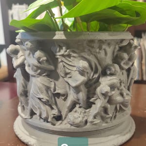 3D Printed Roman Style Plant Pot, Greek Decor, Minimalist Planter - Etsy