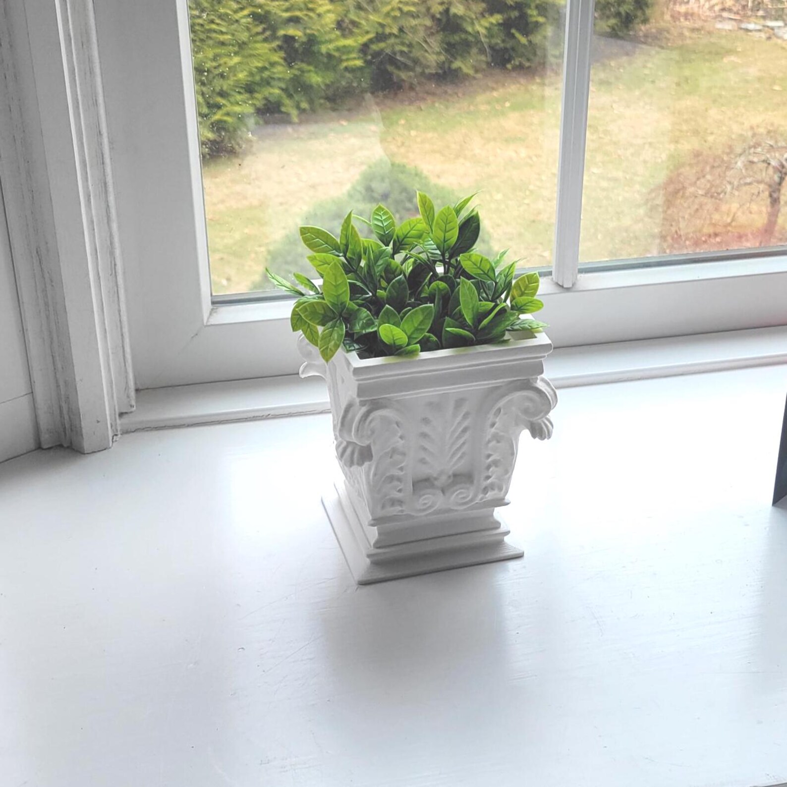 Indoor 3D Printed Roman Corinthian Style Plant Pot Ideal Unique Gift ...