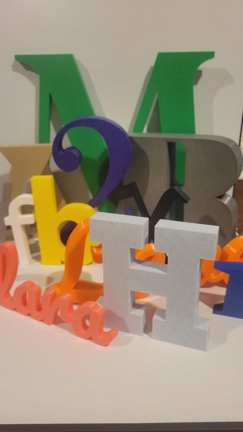 Custom 3D Printed Letters, Personalized Font Sign - Etsy