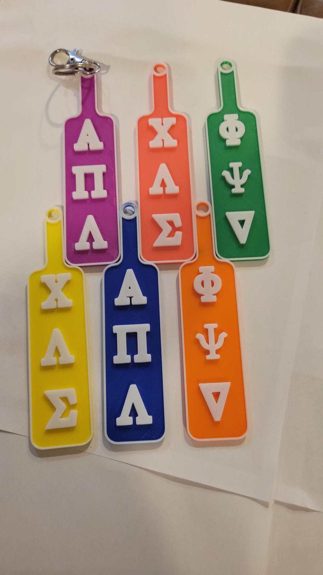 Custom Greek Paddle Keychain: Fraternity Sorority Memorabilia - Etsy