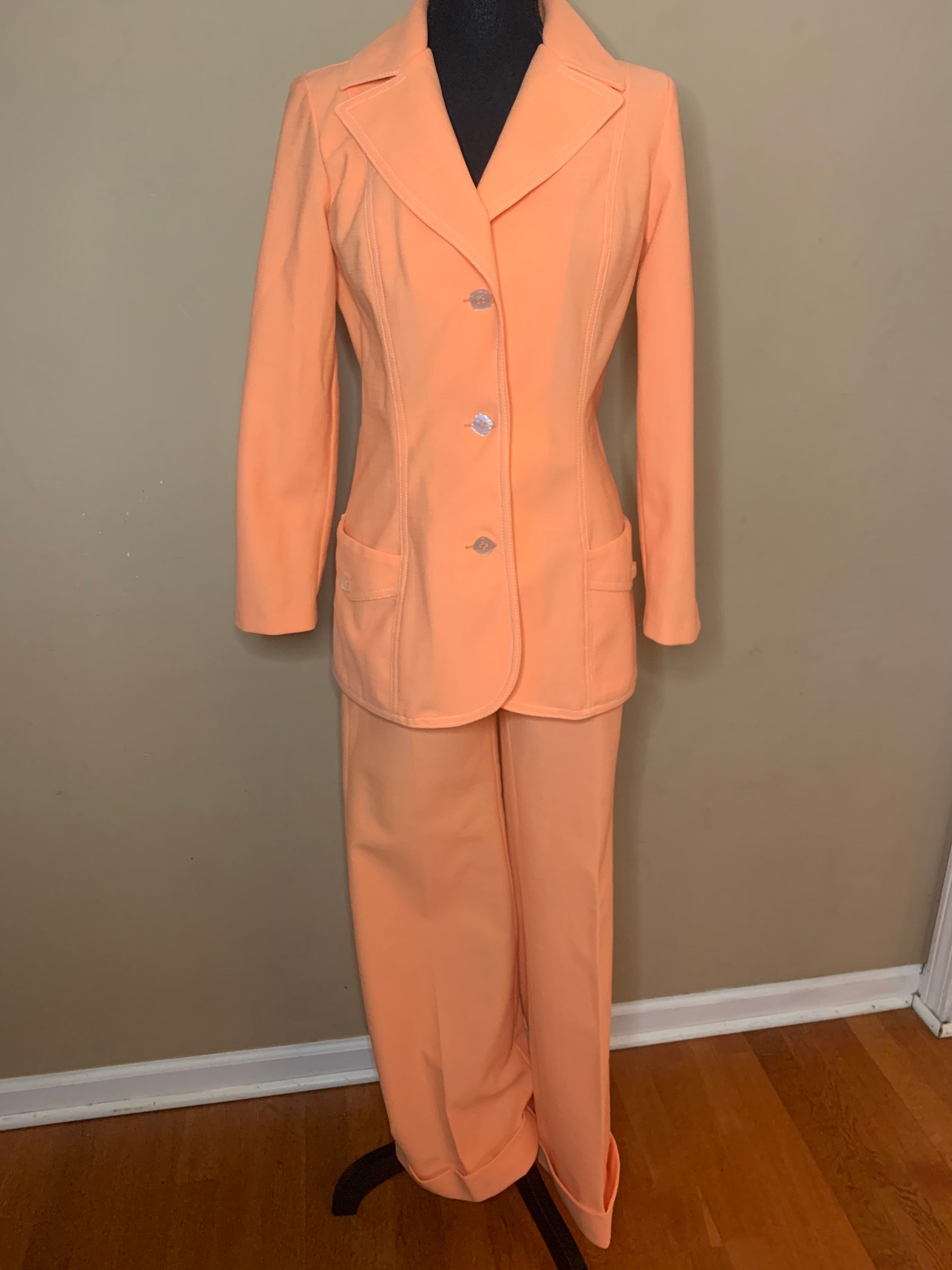 Koret of California Vintage Bell Bottom Flared Leg Pant Suit 1970s ...