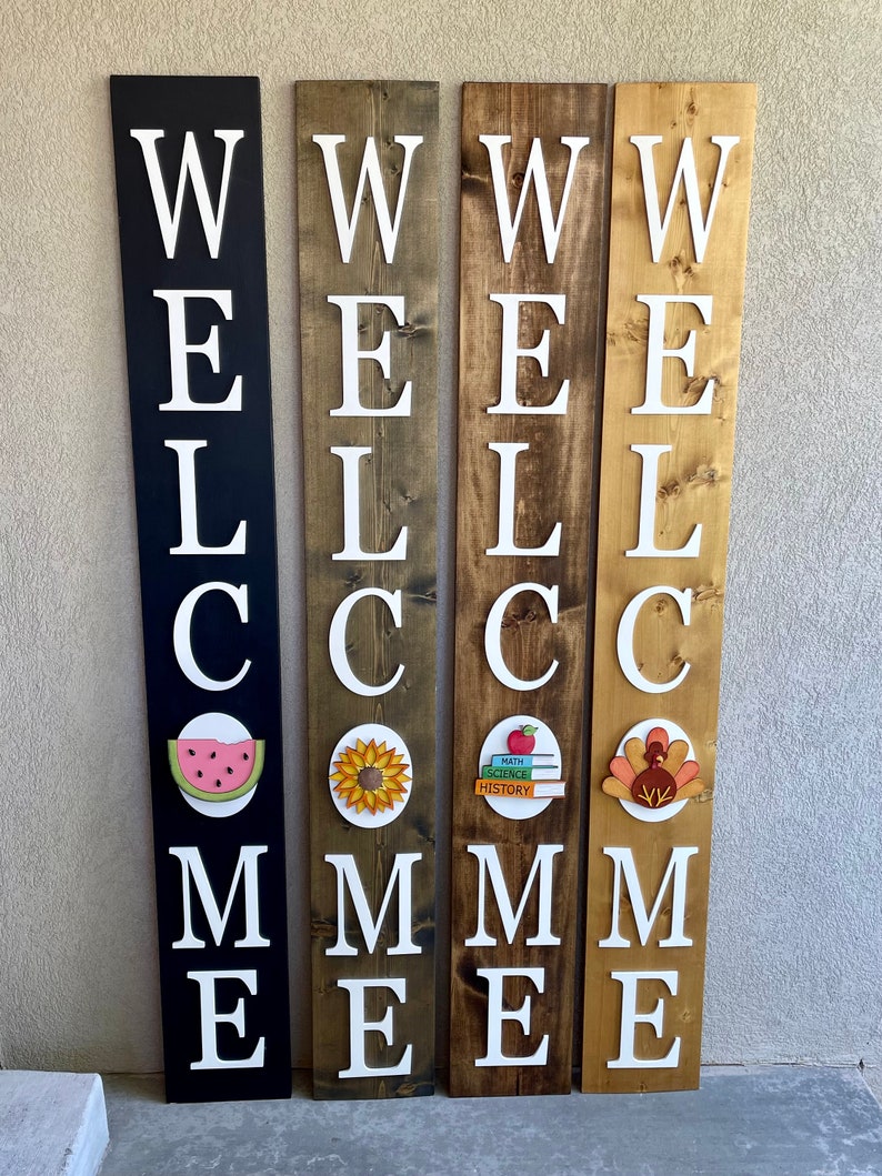 Interchangeable Welcome Sign Welcome Porch Sign | Etsy