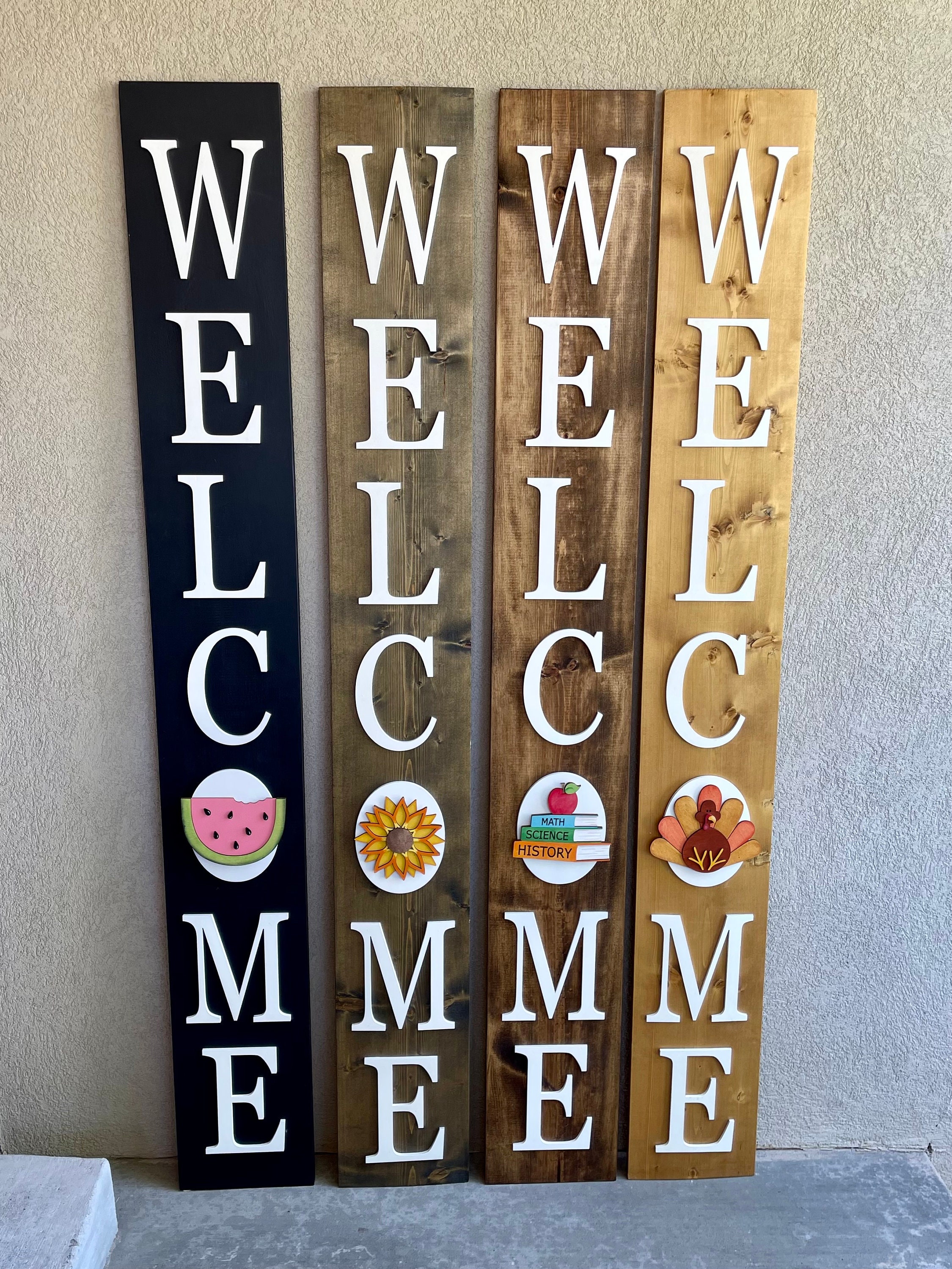 Interchangeable Welcome Sign | Welcome Porch Sign Interchangeable ...