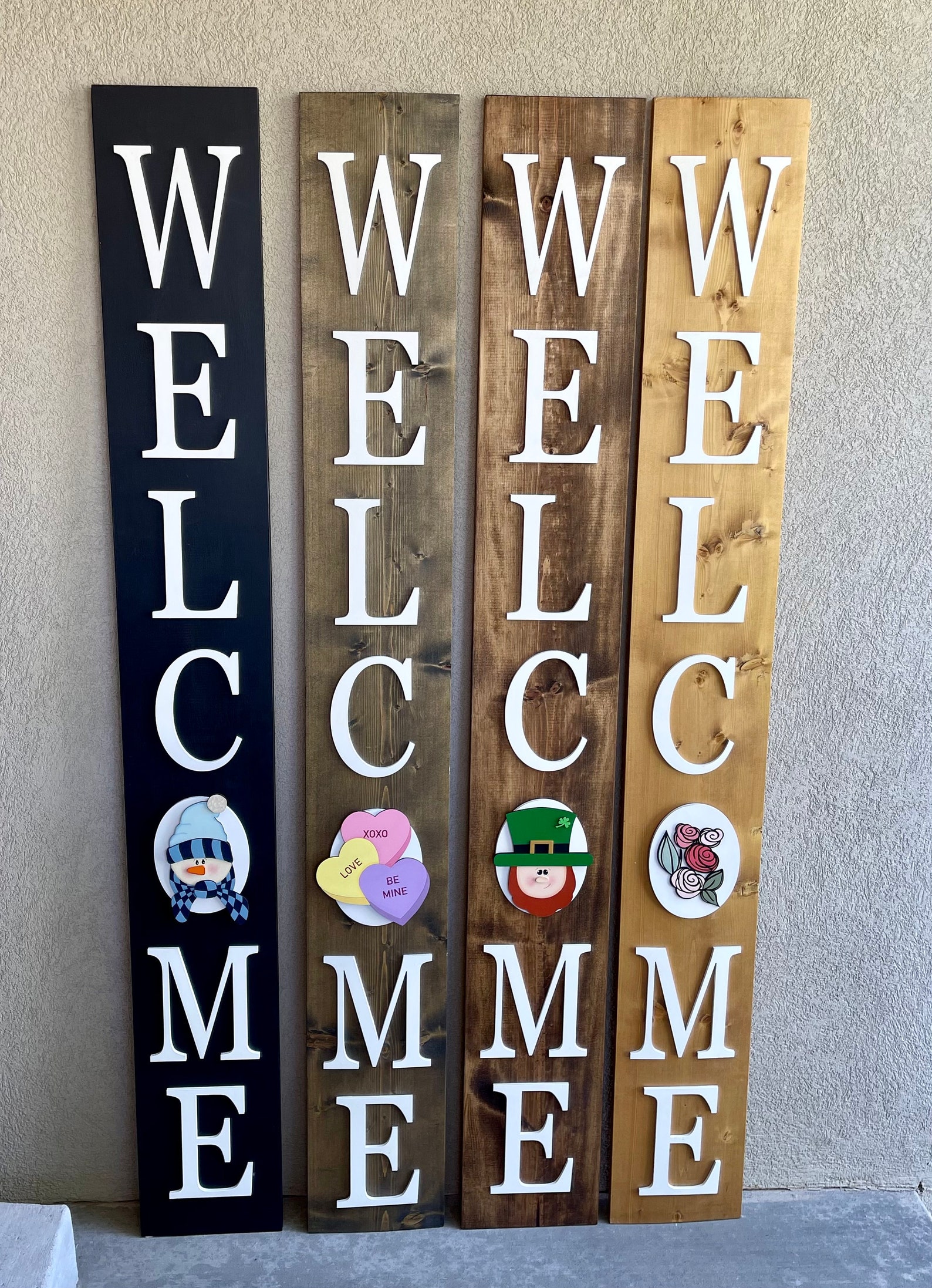 Interchangeable Welcome Sign | Welcome Porch Sign Interchangeable ...