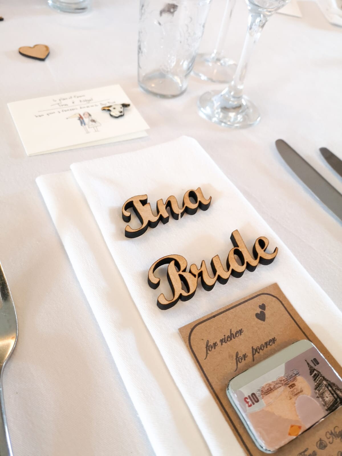 Table Names Wooden Wedding Place Name Laser Cut Names Glitter Place 