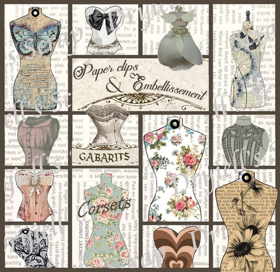 Gabarits Différents Styles Et Dimensions Pour Création Paper | Etsy