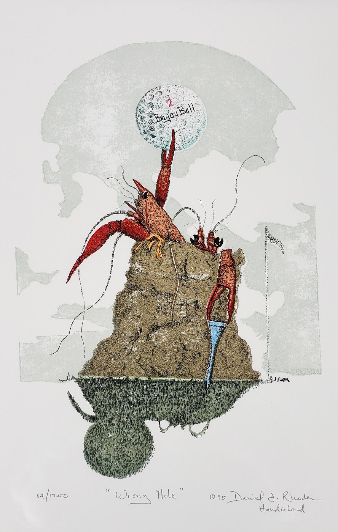 Daniel J. Rhodes Swamp Life/Folk Art Wrong Hole | Etsy