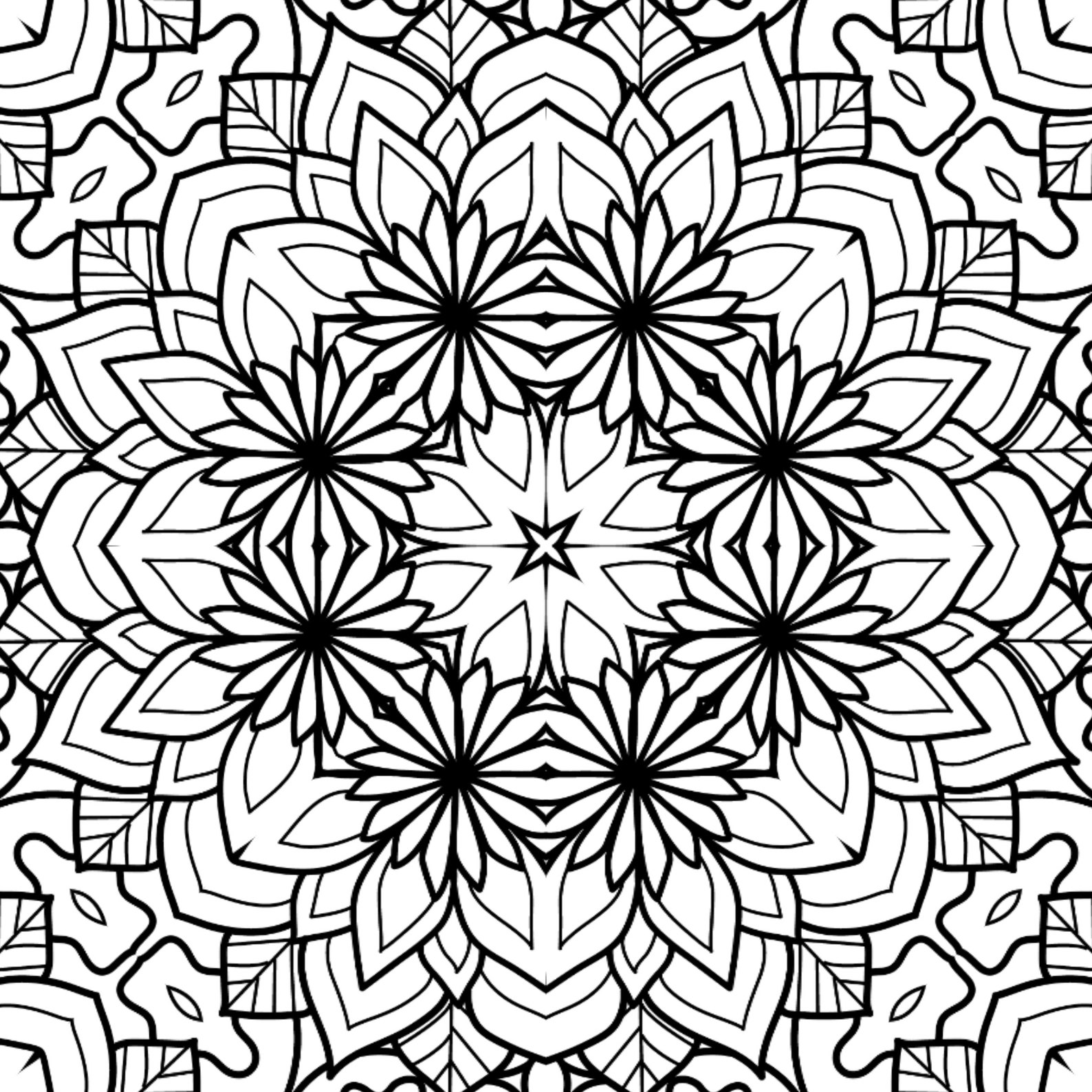 Beautiful Intricate Mandela Coloring Pages - Etsy