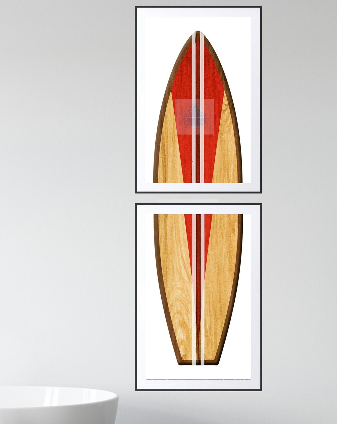 SPLIT SURFBOARD A (set of 2 - Digital Download) - Etsy