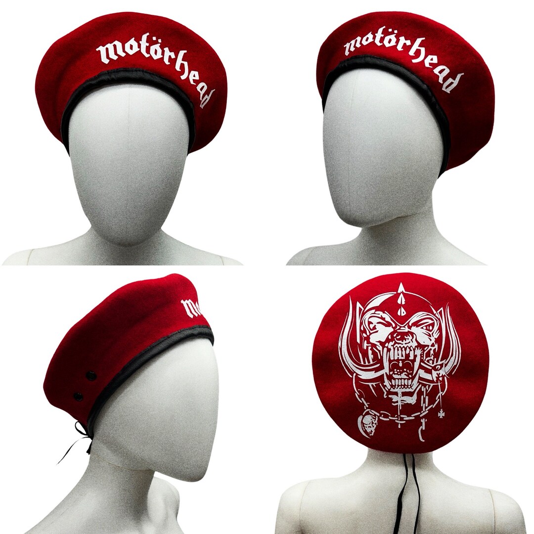 Punk Metal Goth Industrial Military Style Beret MADE TO ORDER - Etsy