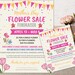 EDITABLE Mother's Day Flower Fundraiser Flyer, Printable Invite ...