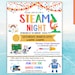EDITABLE Family Steam Night Flyer, School PTA PTO Flyer, Community ...