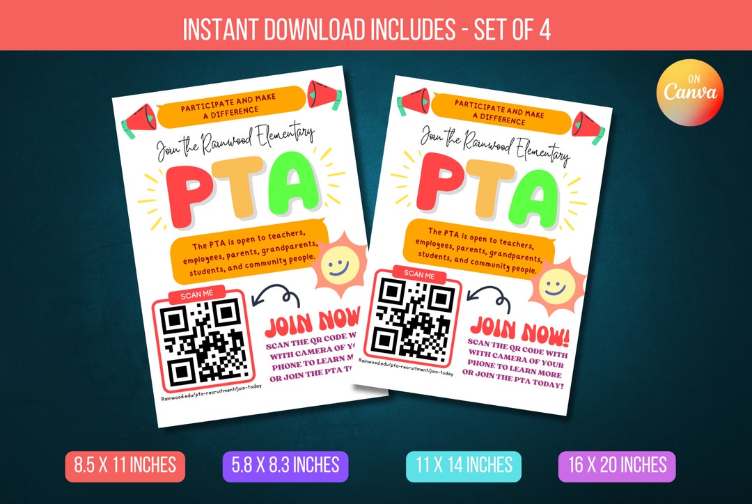 EDITABLE Join PTA, Pto Pta Recruitment Flyer, Did You Know the Pto Pta ...